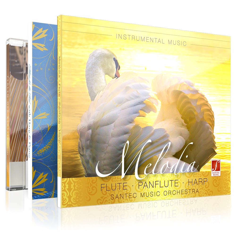 CD Set Harp Music: 3 CDs with classical music, played on harp, viola ...